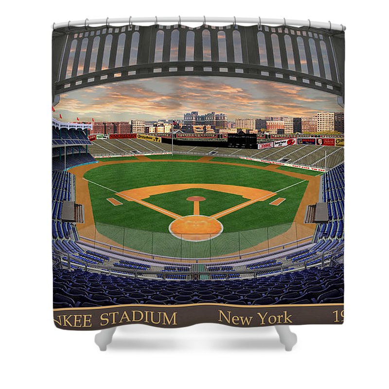 Yankee Stadium 1932 - Shower Curtain – classicballpark.com