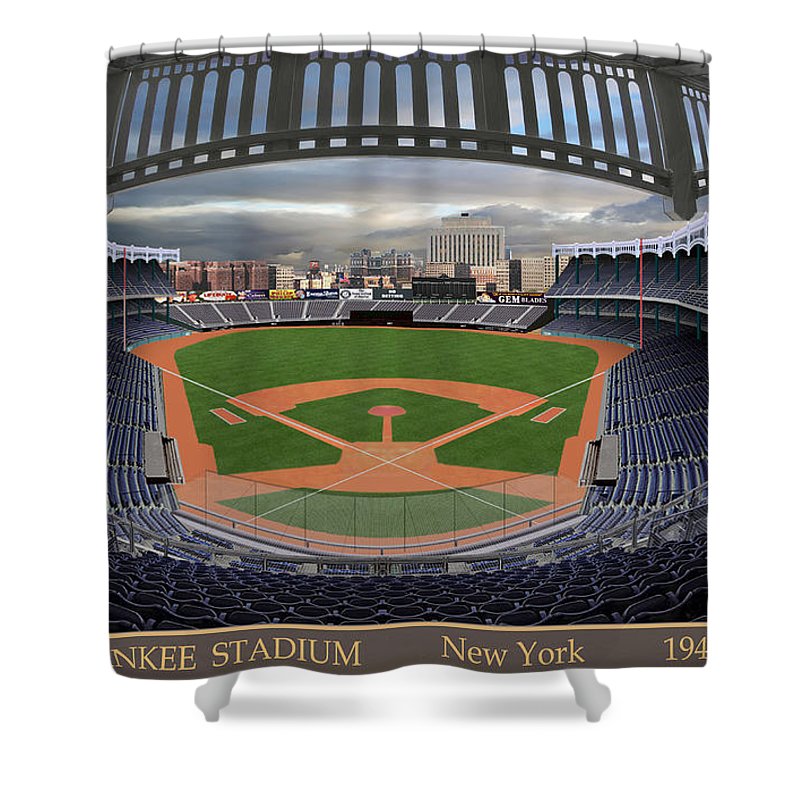 Yankee Stadium 1941 - Shower Curtain – classicballpark.com